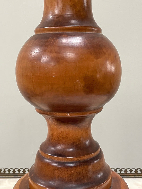 Turned wood lamp base - The French House York