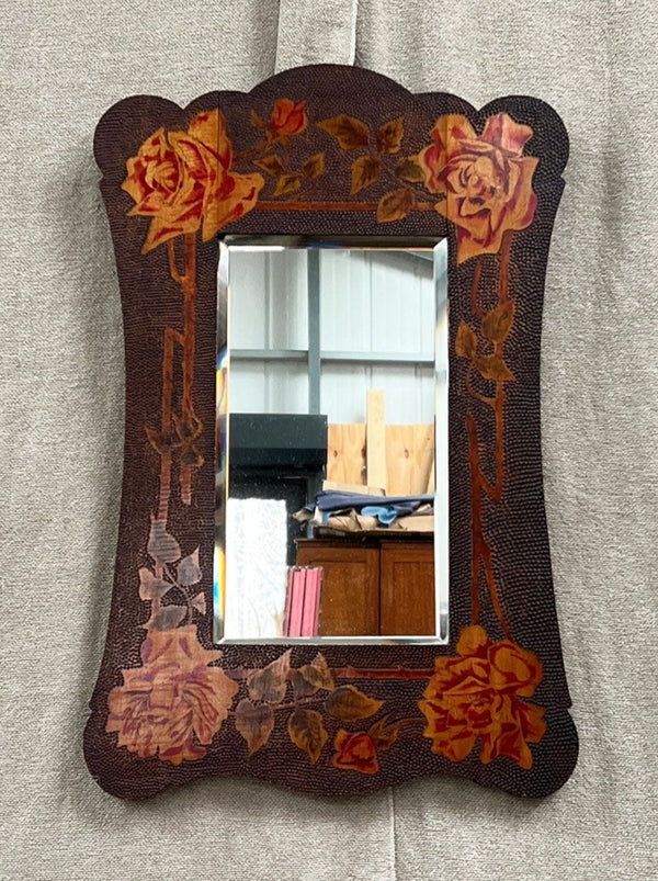 Pokerwork mirror - The French House York